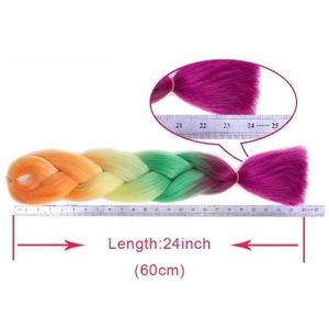 Accessories | 5 Packs Of Orange Ombr Braiding Hair Nwt | Poshmark